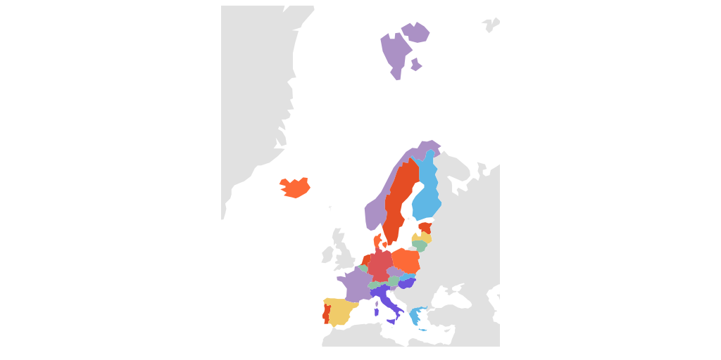 Schengen Countries Map - Infogram