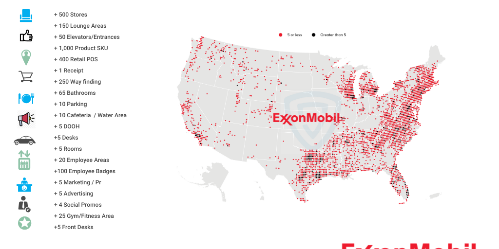 Exxon Gas Station Map by QWASI Team - Infogram