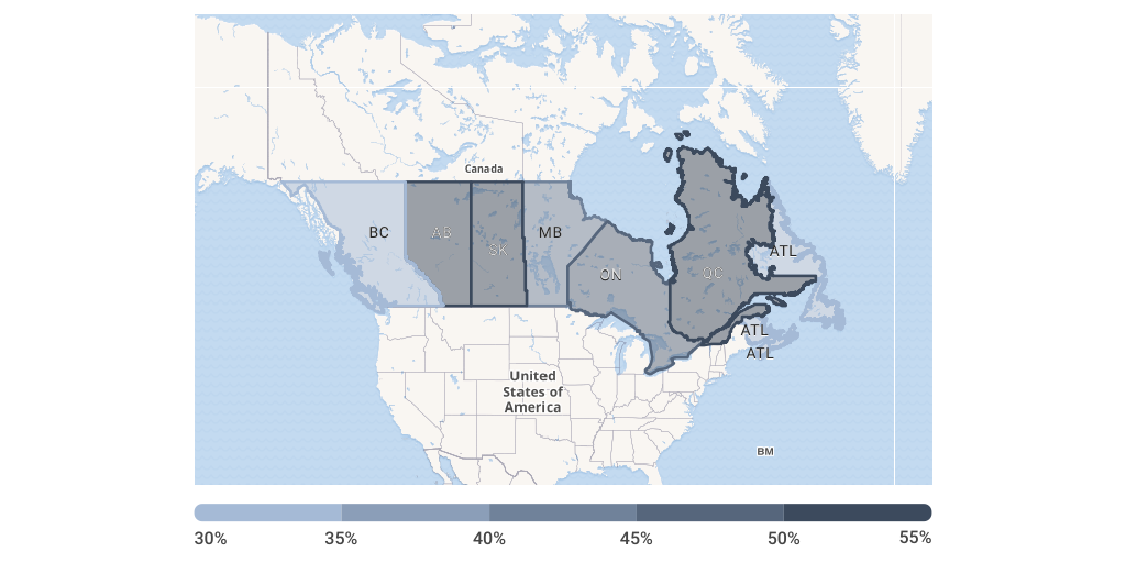 Map of Support for timeline by province by Dave Ko - Infogram