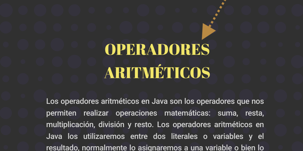 Actividad 3.1 Infografía "Operadores de asignación, aritméticos, de ...