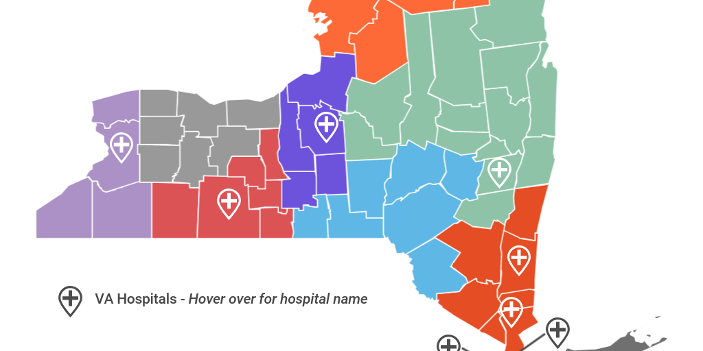 VA Hospitals map - Infogram