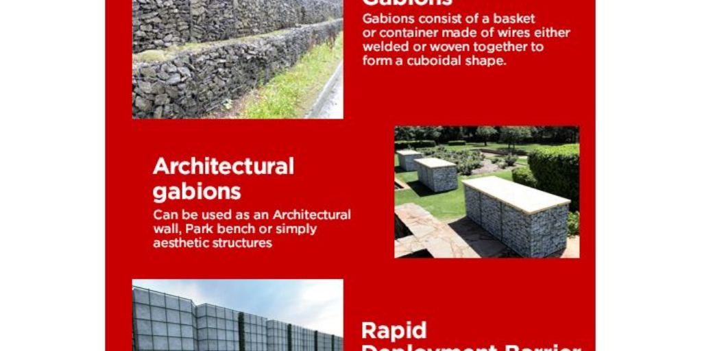 Gabions | A-1 Fence Products by A-1 Fence Products Company - Infogram