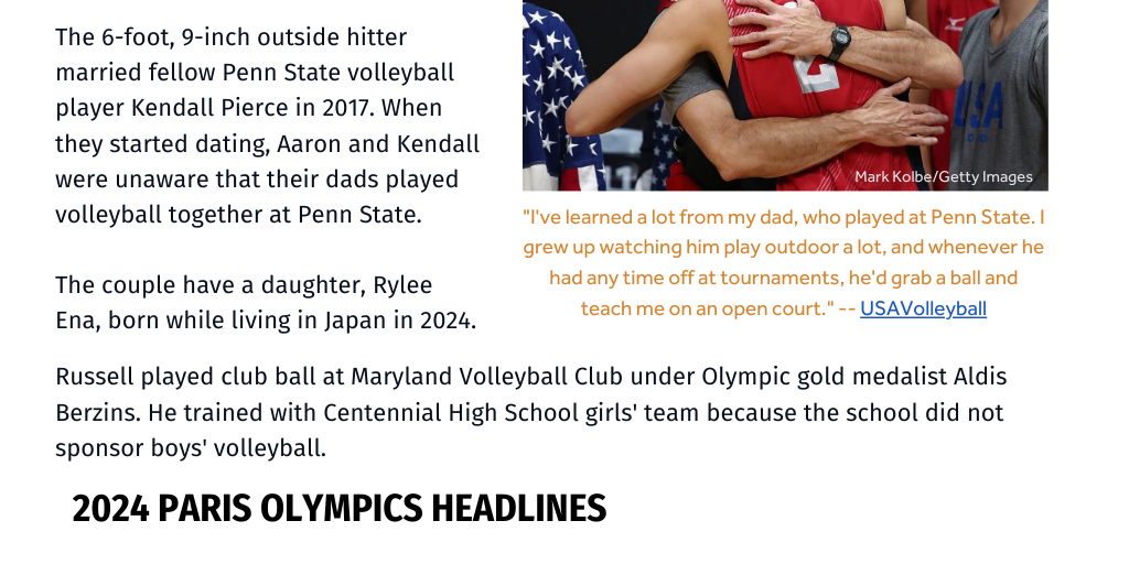 WBAL-TV: OLY 2024 - Aaron Russell profile by Hearst - Infogram