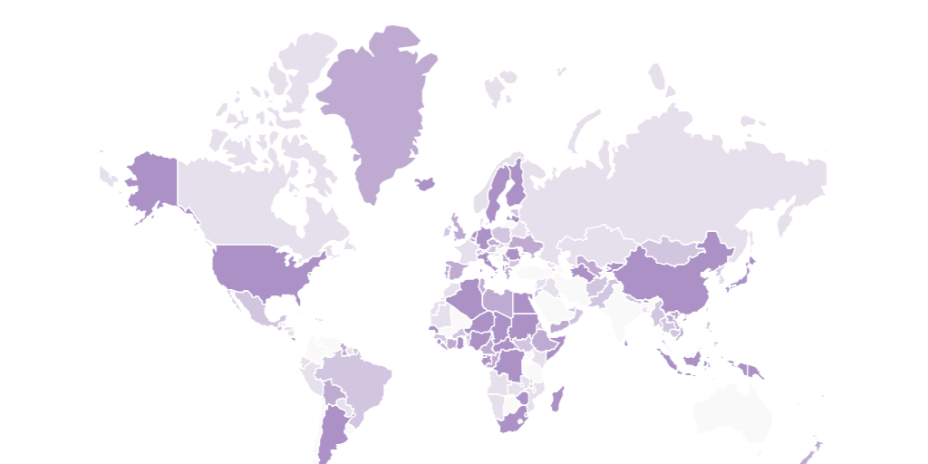 World Map of Shells Growth - Infogram