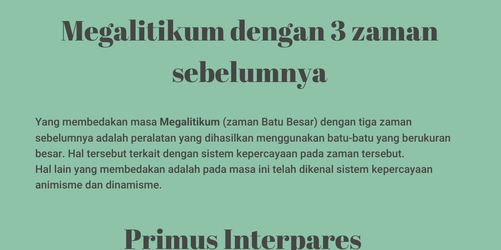 Kjokkenmoddinger dan Abris Sous Roche & Perbedaan Megalithikum by Hanna ...