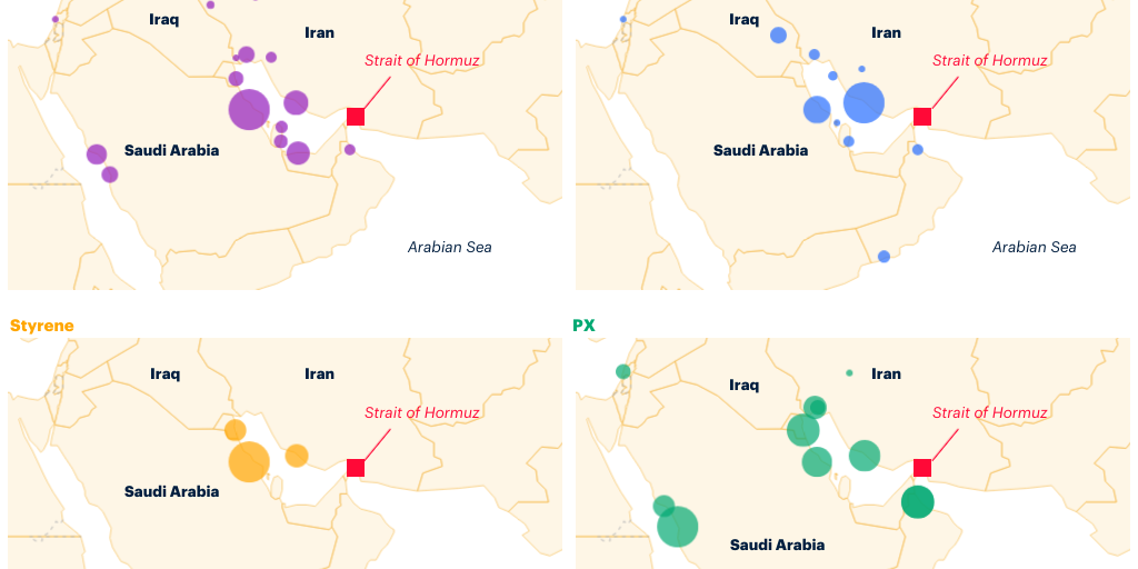 ethylene methanol styrene px Strait of Hormuz - Infogram