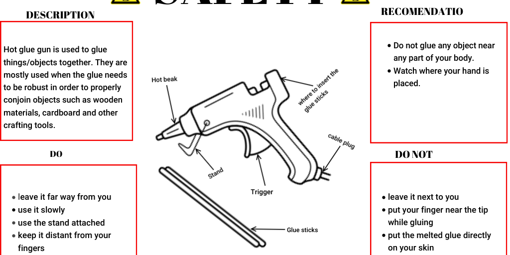 Hot glue gun safety poster - Infogram
