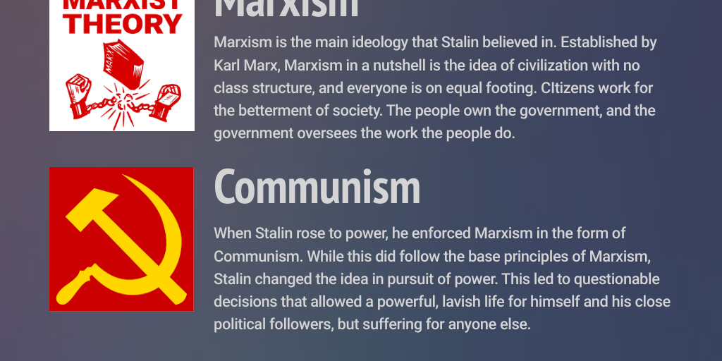 Stalin Infographic by Eric Harris - Infogram