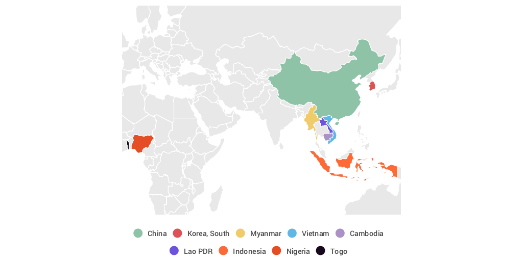 World dog meat map by Marta Cerava - Infogram