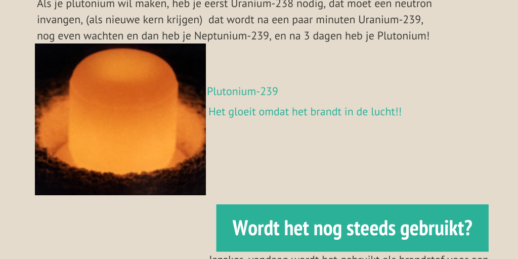 Infographic Plutonium Natuurkunde - Infogram