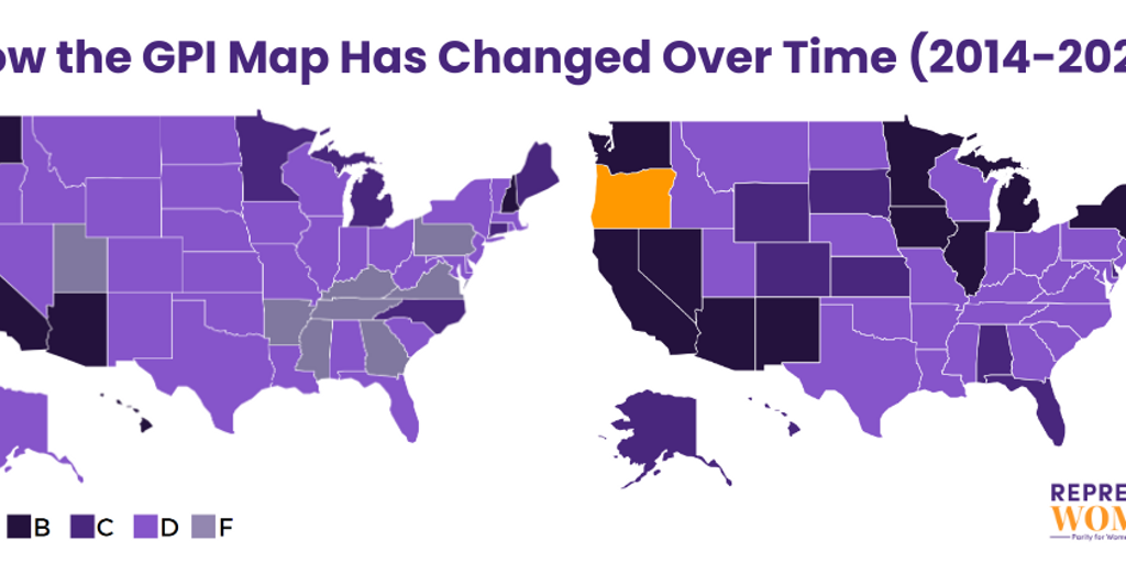 2014 v 2024 GPI Maps by RepresentWomen - Infogram