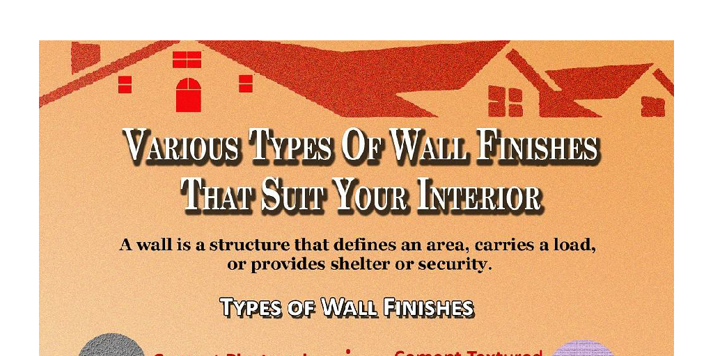 Various Types Of Wall Finishes That Suit Your Interior - Infogram