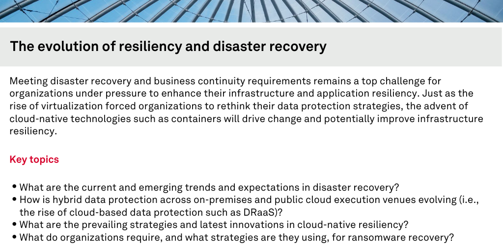 The evolution of resiliency and disaster recovery - Infogram