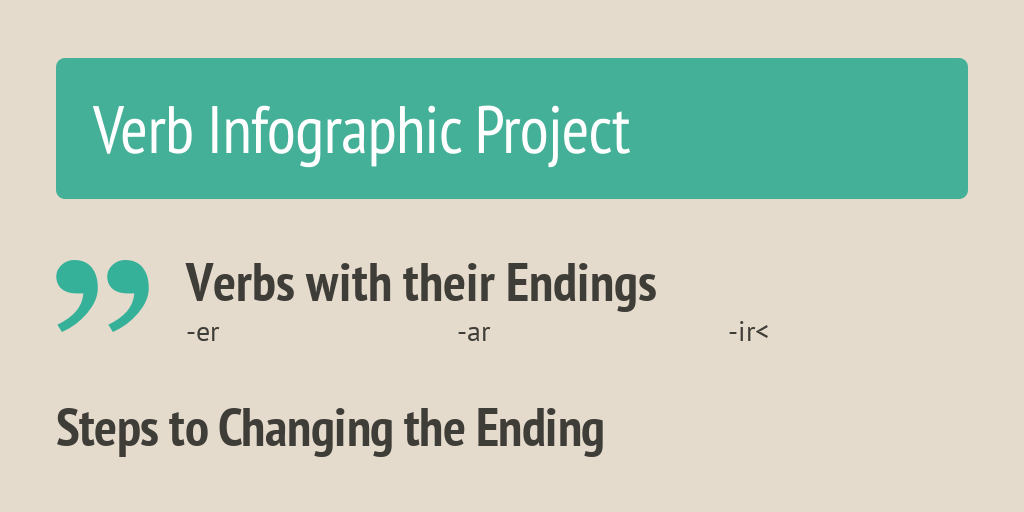 Verb Infographic Project by Kayla Chambers - Infogram