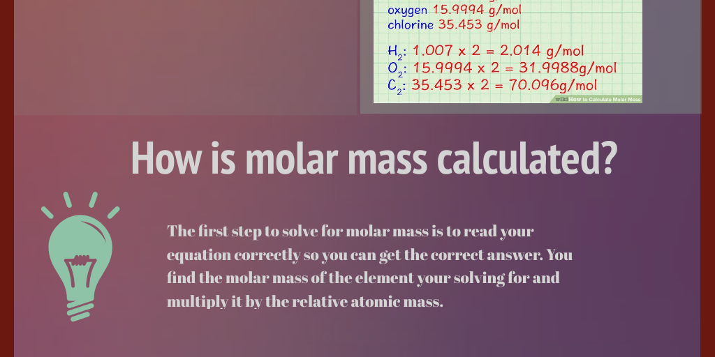 Infographic Molar Mass by Chantal Centeno - Infogram