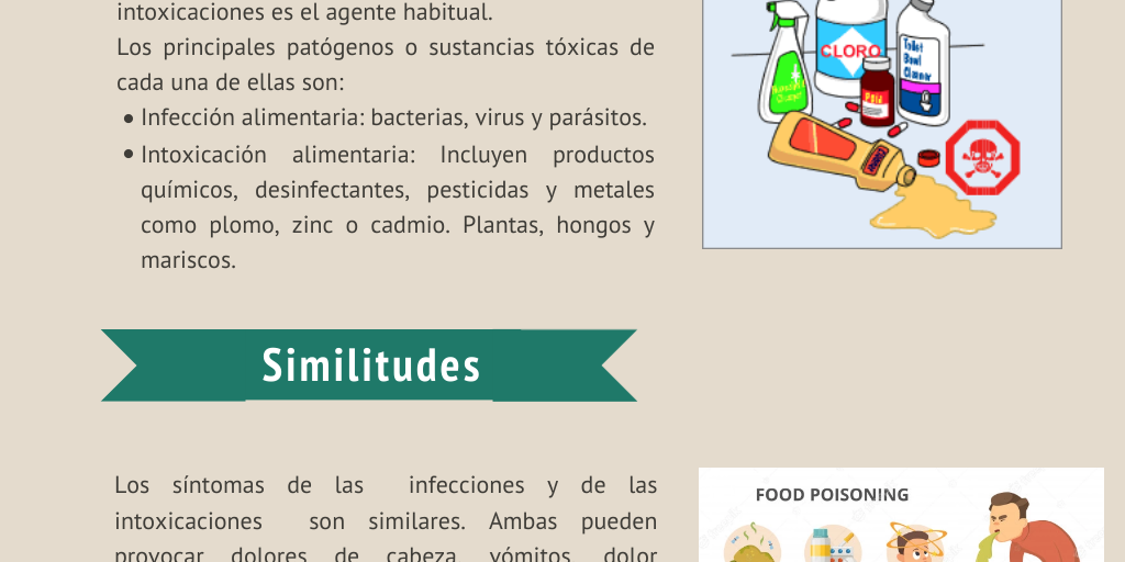 Infección e intoxicación alimentaria by karla sajquim velasquez - Infogram