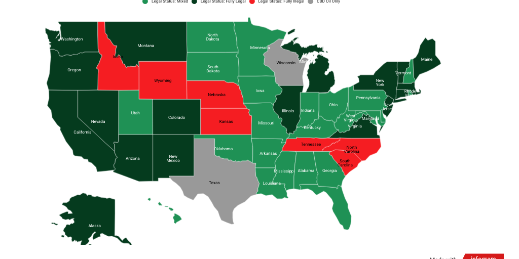 USA Map by Renu Berg - Infogram
