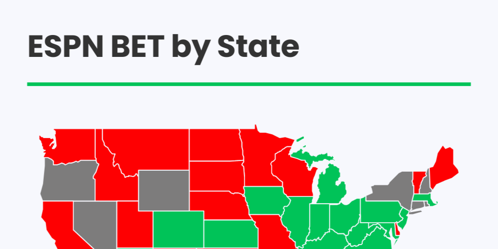 ESPN BET map by Action Network Team Enterprise - Infogram
