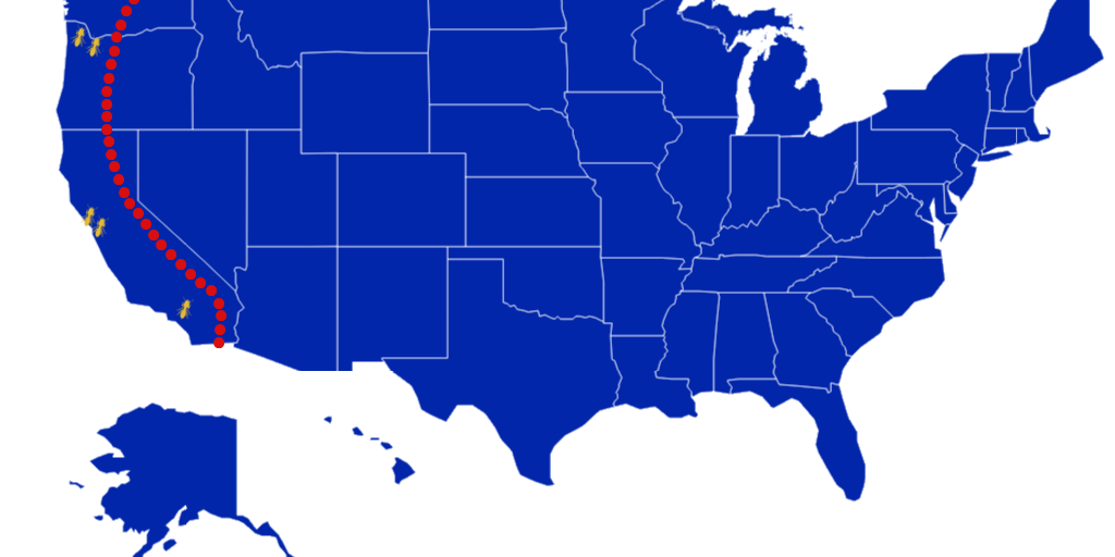 Western Subterranean Termites Map by LawnStarter - Infogram