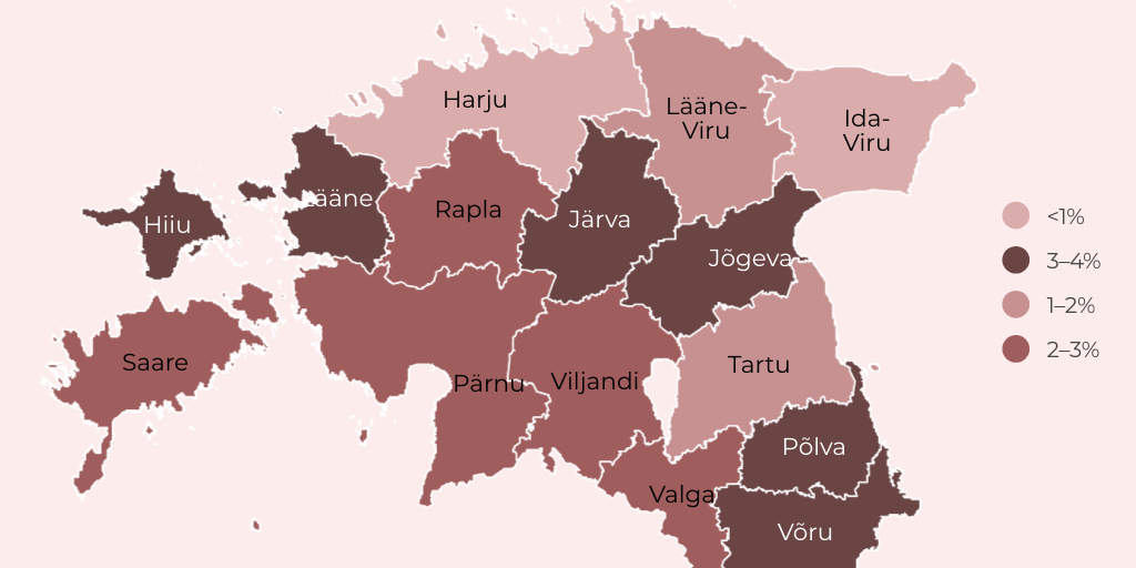 Mapa Estonsko by Grafika SZ - Infogram