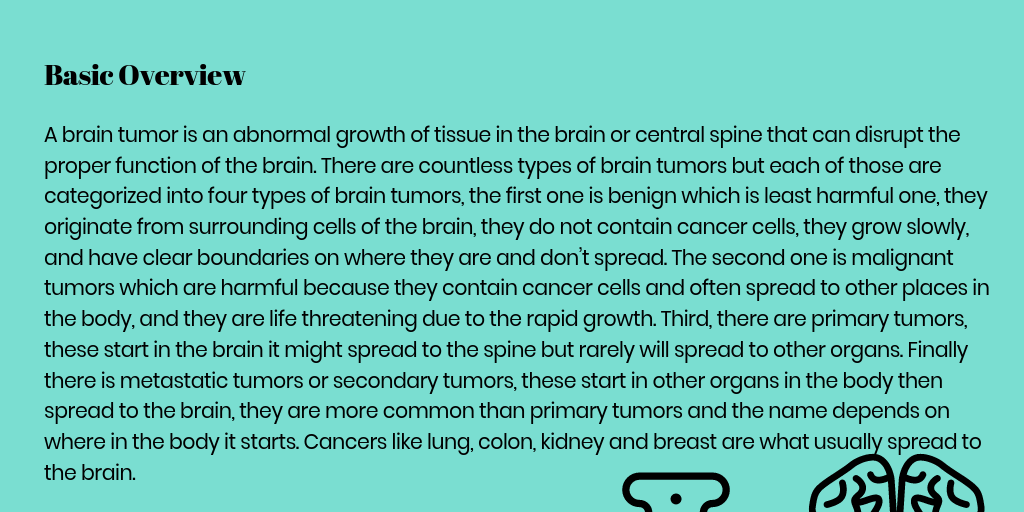 Bio: Brain Tumors Infographic by Gabriela DaSilva - Infogram