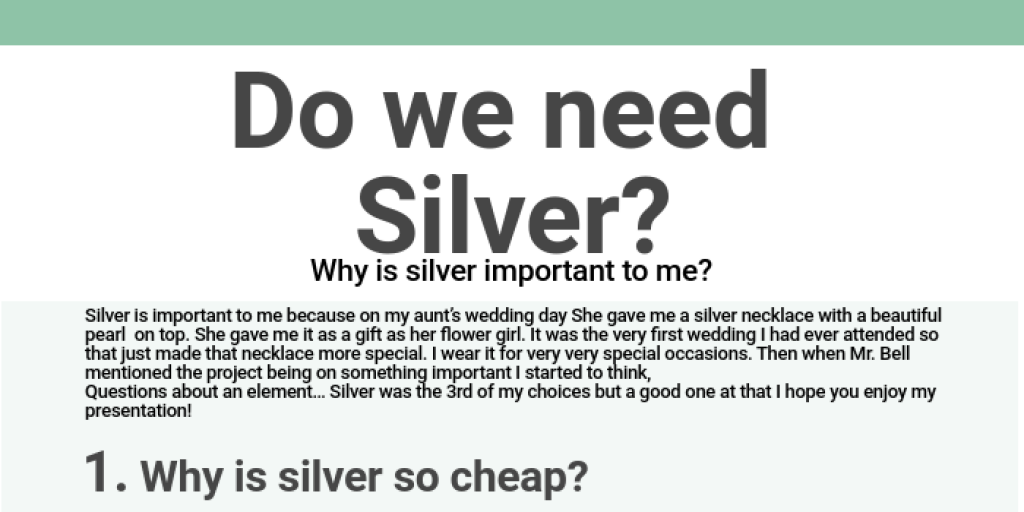 Silver by Laura Benarroch - Infogram