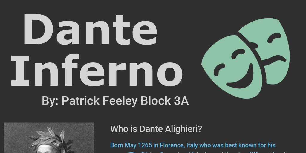 Dante Infograph by Patrick Feeley - Infogram