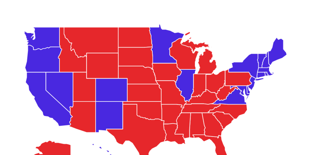 Republican/Democrat Map Enola Braelyn by Enola Miskovich - Infogram