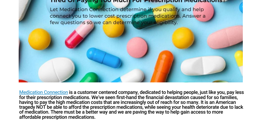 Medication Connection by Medication Connection - Infogram