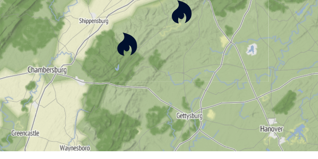 Michaux State Forest Fire in Cumberland County by Hearst - Infogram