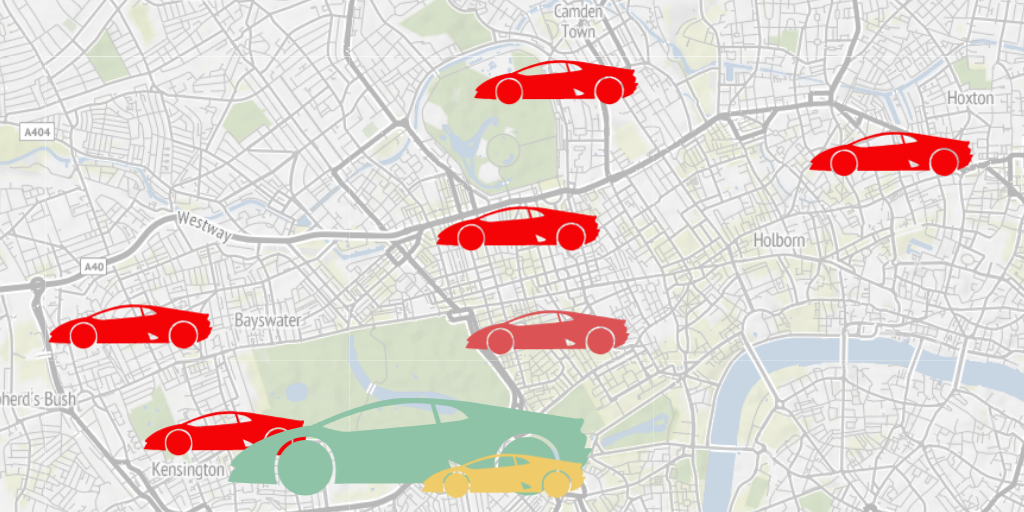 Supercar Spotting Map London - Cargiant - Infogram