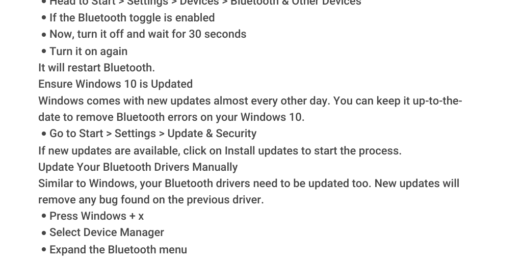 How To Fix Bluetooth Driver Issue On Windows 10 by Davis Cruz - Infogram