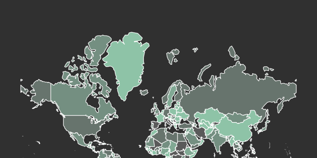 World map by Eli Koger - Infogram