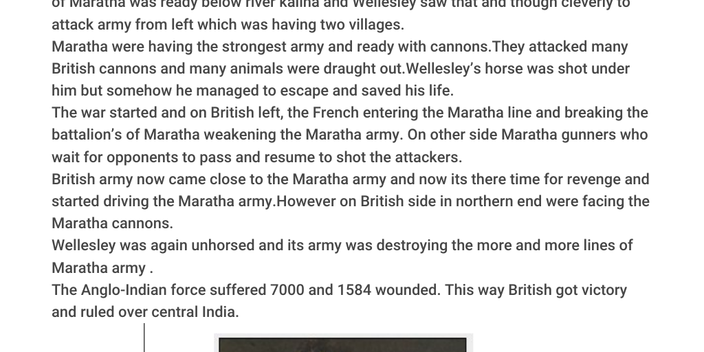 The Battle Of Assaye by Viraj Shah - Infogram