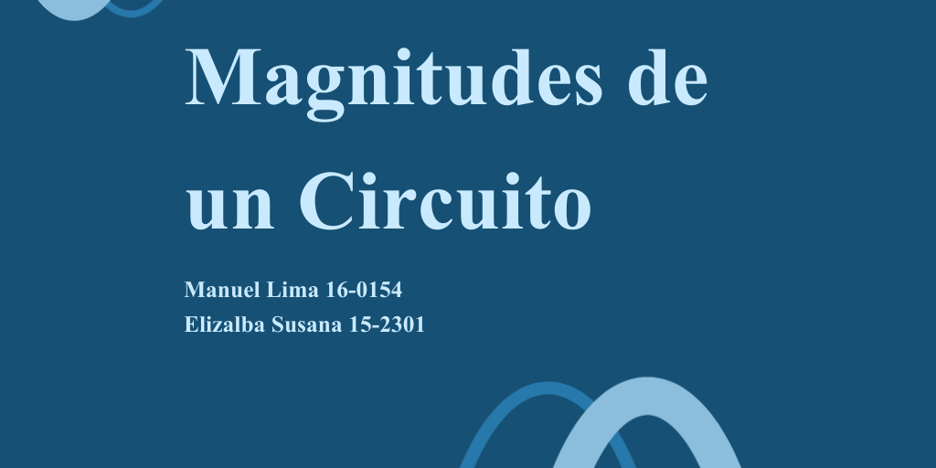 Magnitudes de un Circuito - Infogram