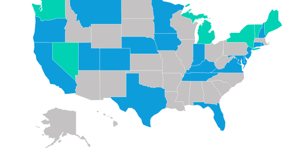 Consumer Privacy Laws Map by Bloomberg Industry Group - Infogram