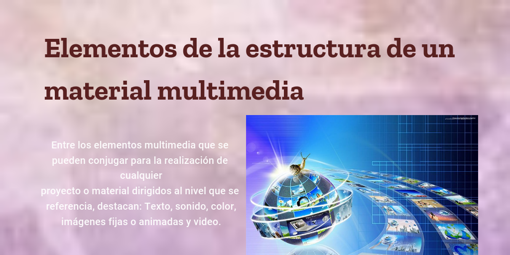 Elementos de la estructura de un material multimedia - Infogram
