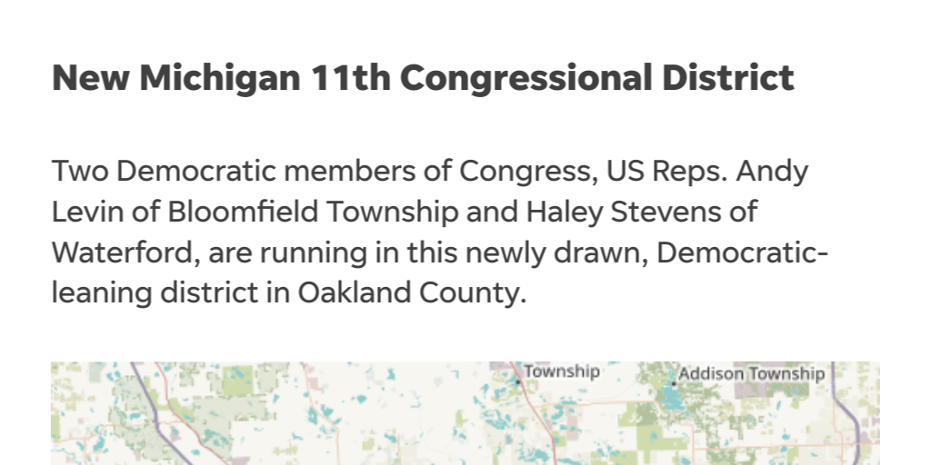 11th michigan congressional district map by Detroit - Infogram