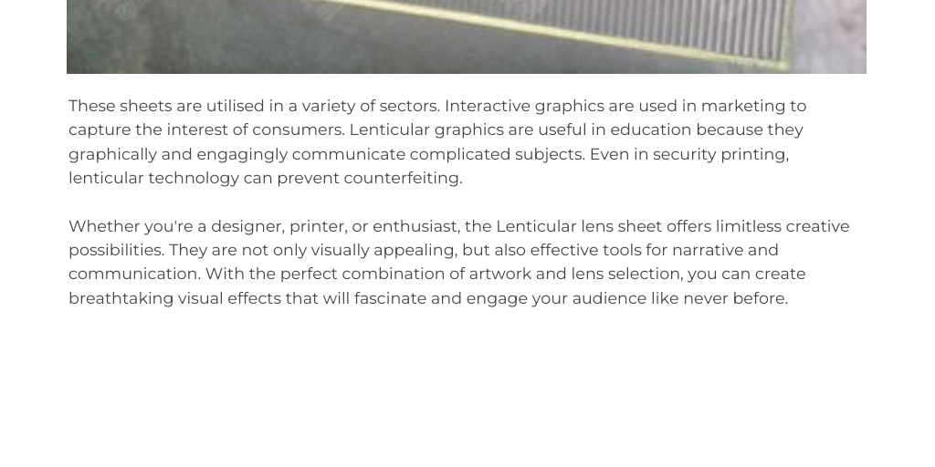 Lenticular Lens Sheets Explained: The Science Behind Moving and 3D ...