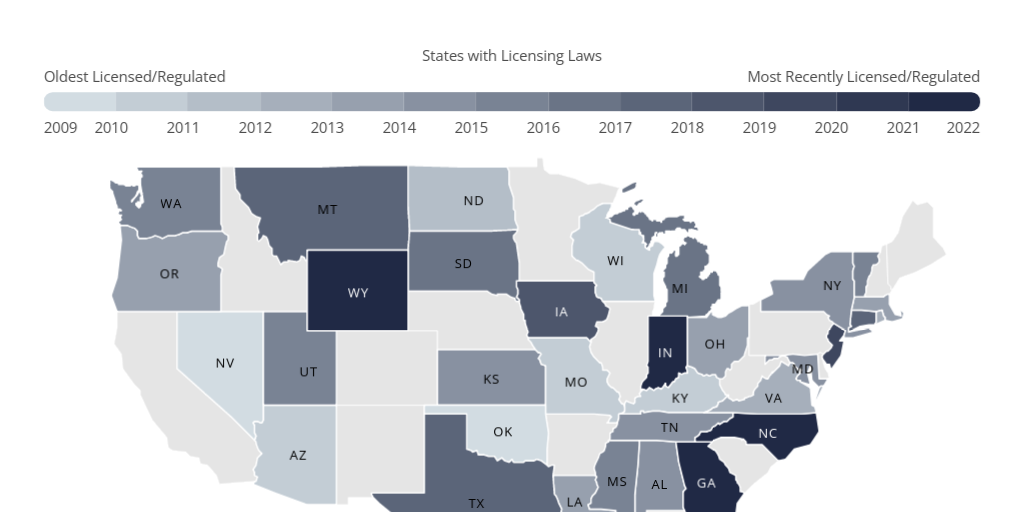 Licensure Map by BACB Communications - Infogram