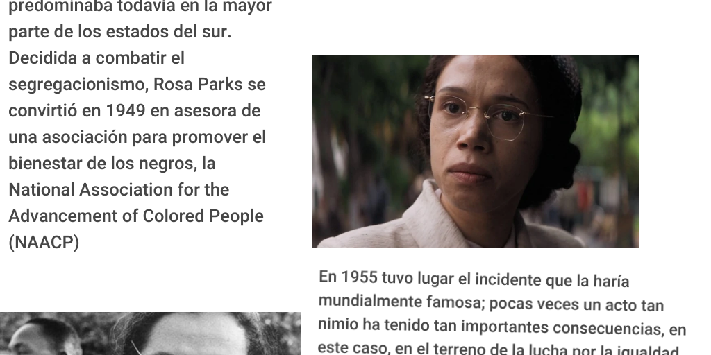 Infografia de rosa parks - Infogram