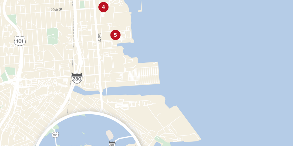 SF Waterfront Map by Jason Baum - Infogram