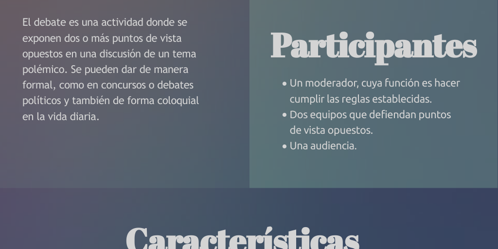 Infografía del debate by Cristiano HJ - Infogram