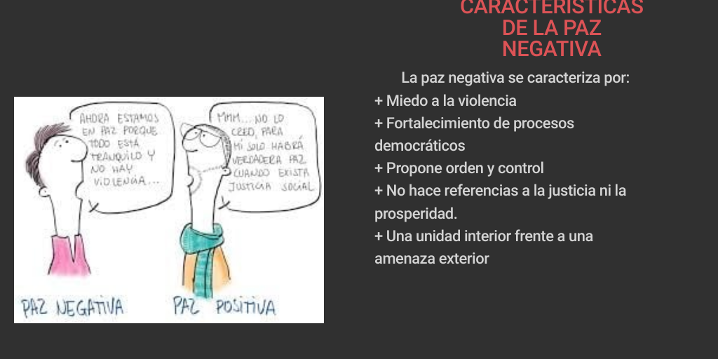 infografia, paz positiva y paz negativa - Infogram