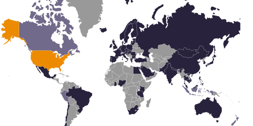 Figure 5: The United States is in a pilot phase where much of the world ...
