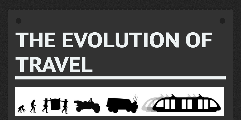 The evolution of Travel by Ian - Infogram