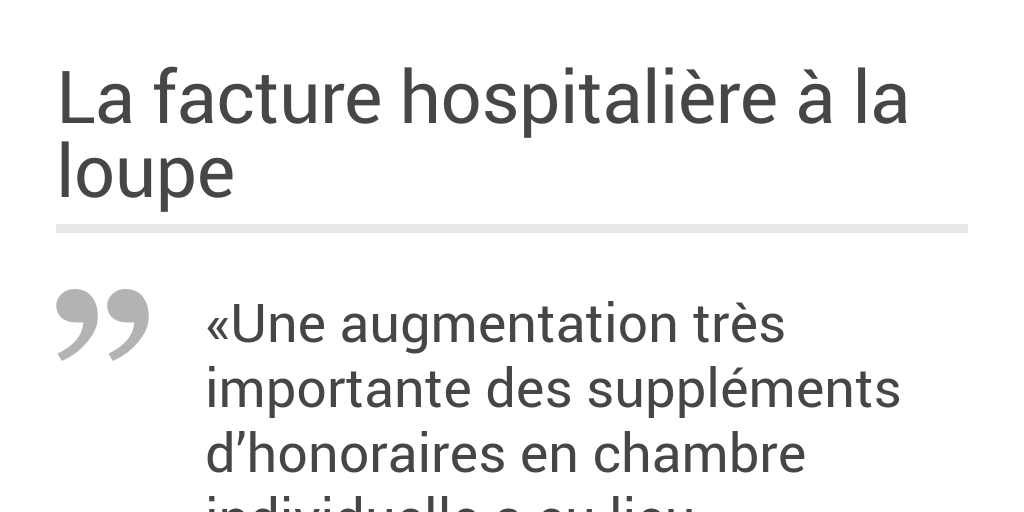 Facture hospitalière by lavenir - Infogram