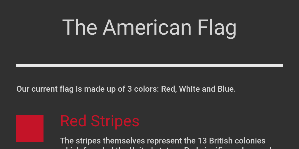 American Flag Infographic by Abigail Franck - Infogram