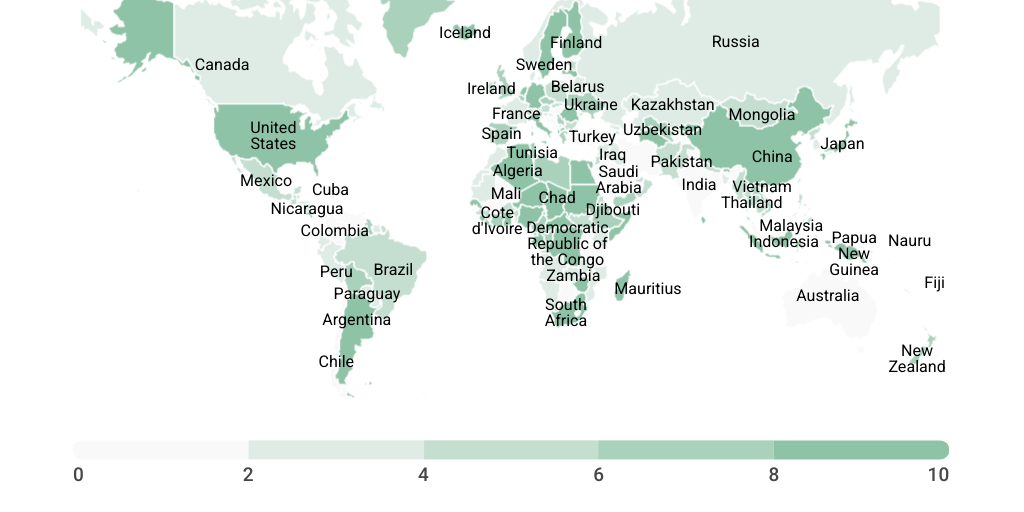 World Map by James Stockdale - Infogram