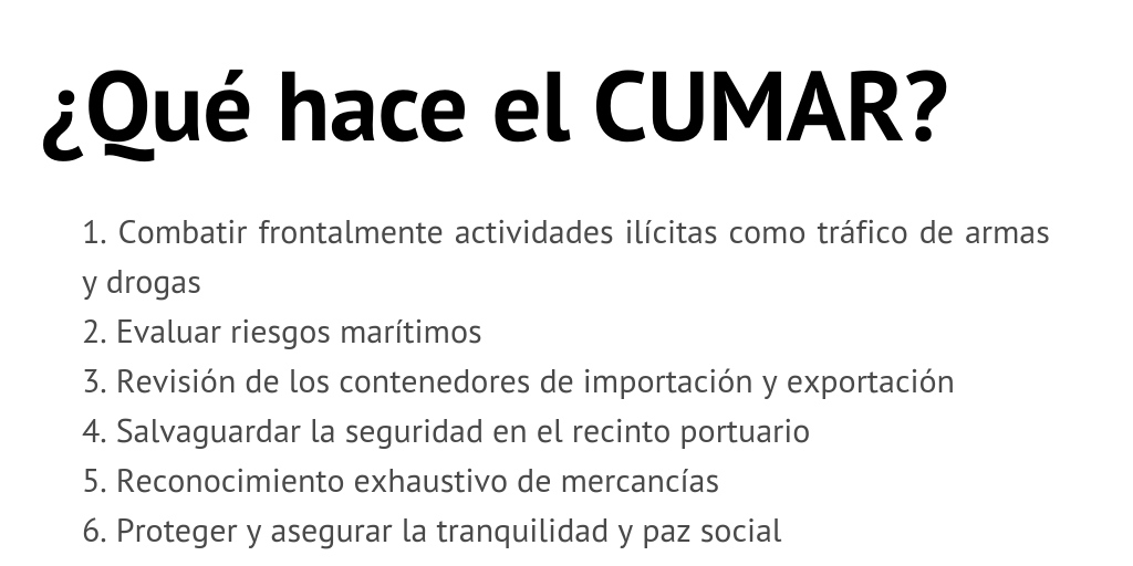 ¿Qué hace el CUMAR? - Infogram